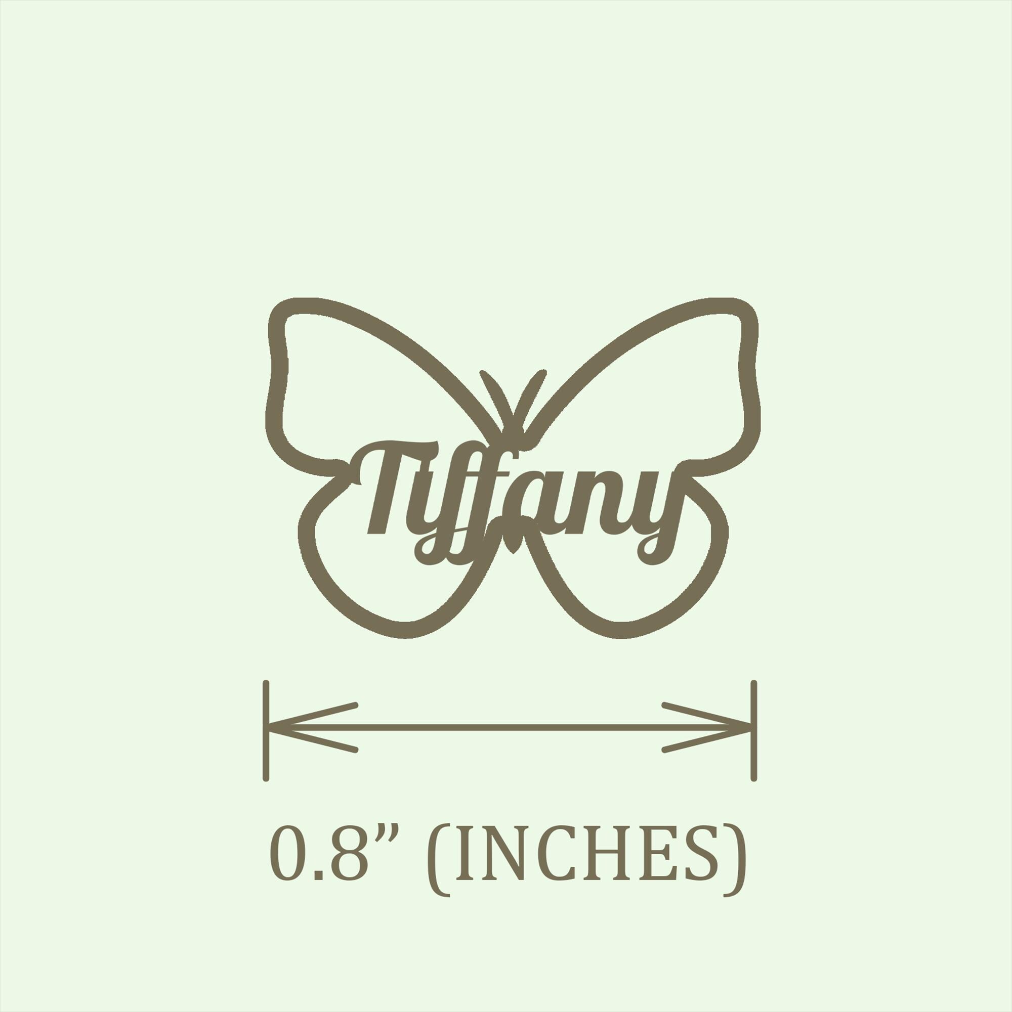 Custom Butterfly Name Necklace - Personalized Pendant With Your Name ...