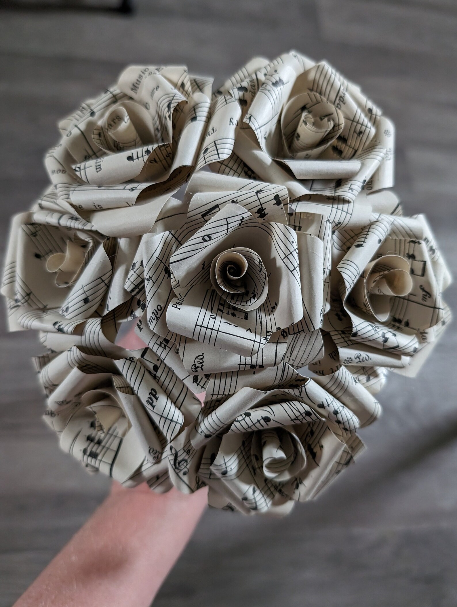 Music Page Flowers, Music Paper Flowers, - Etsy UK