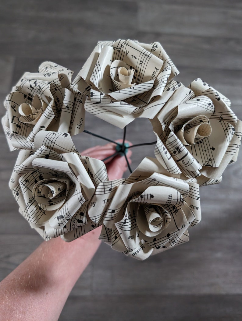 Music Page Flowers, Music Paper Flowers, - Etsy UK