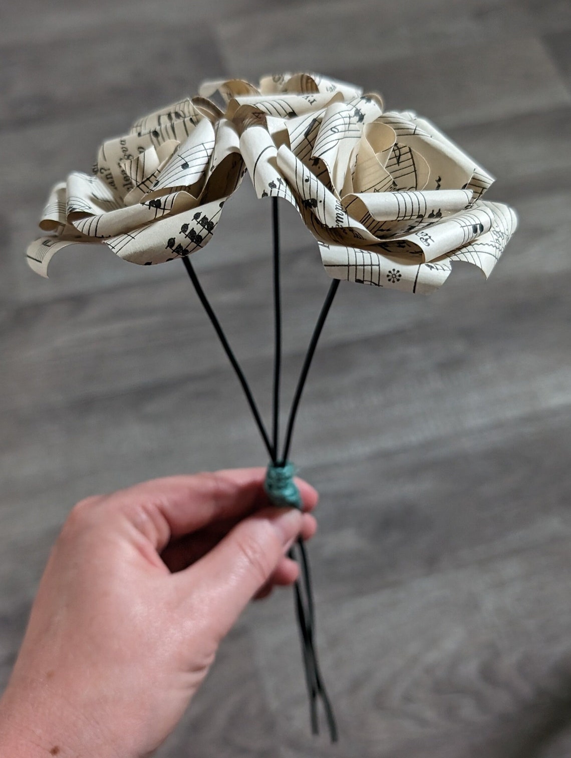 Music Page Flowers, Music Paper Flowers, - Etsy UK