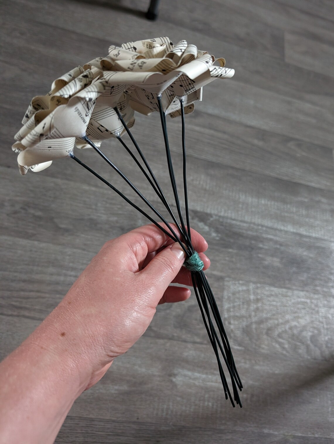 Music Page Flowers, Music Paper Flowers, - Etsy UK