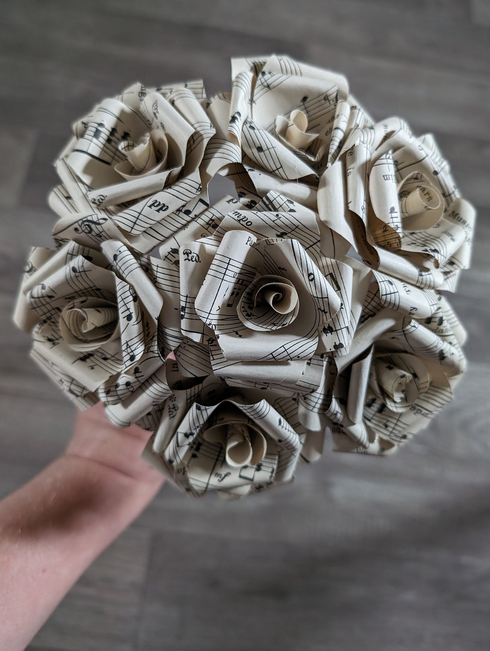 Music Page Flowers, Music Paper Flowers, - Etsy UK
