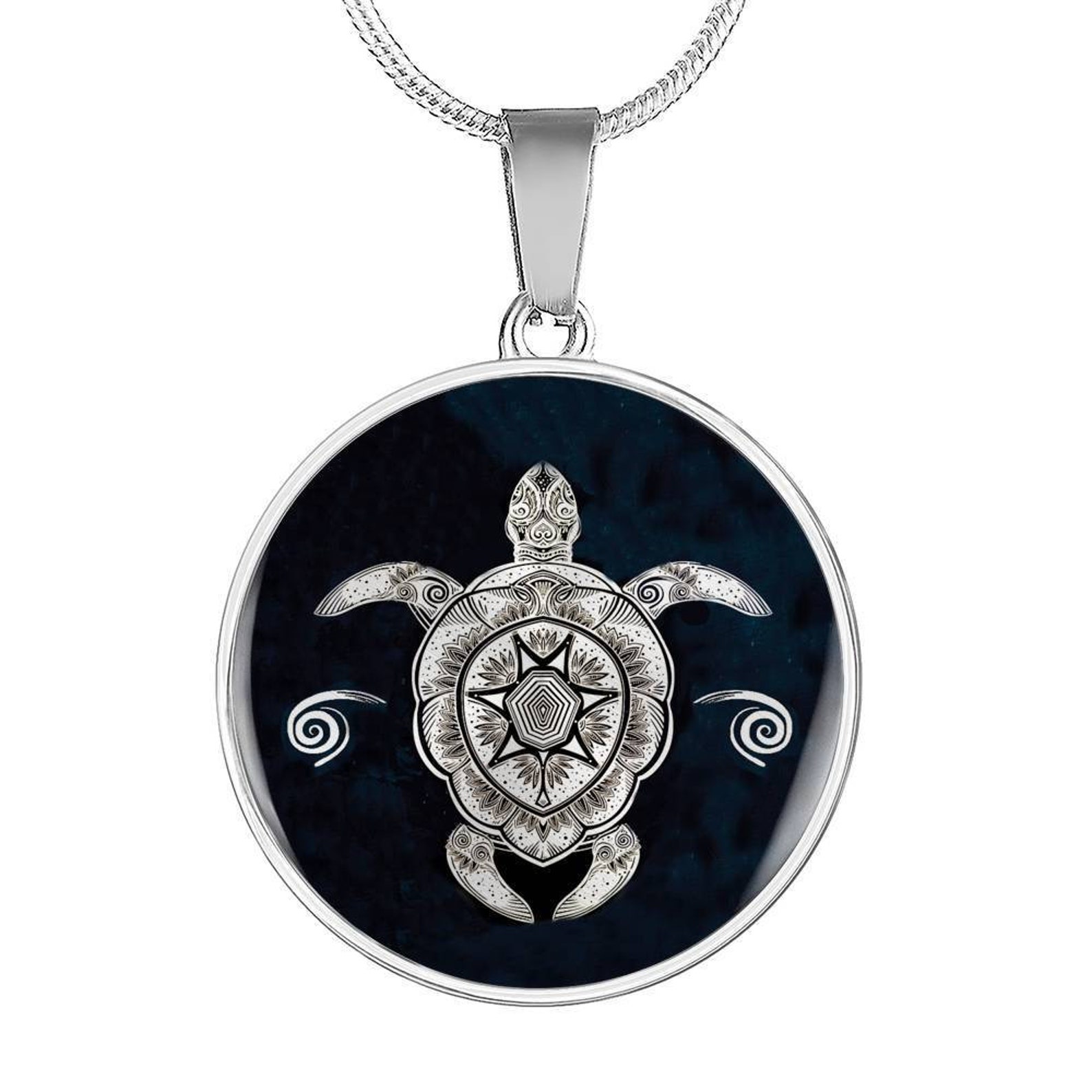 Personalized Turtle Necklace Turtle Jewelry Turtle Gift - Etsy