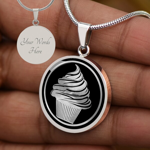 Cupcake Necklace - Etsy