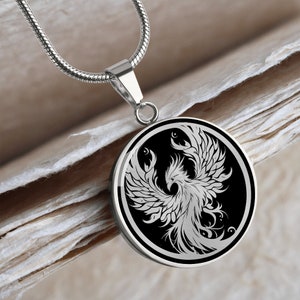 Personalized Phoenix Necklace Phoenix Jewelry Phoenix Gift - Etsy