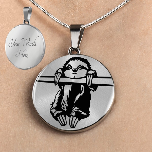 Sloth Necklace - Etsy