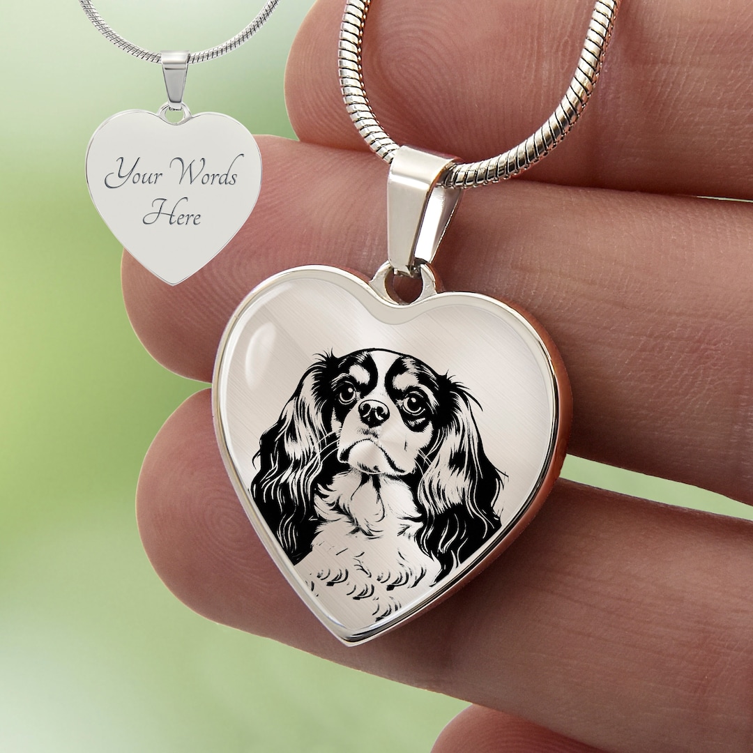 Custom Cavalier King Charles Spaniel Necklace Cavalier King - Etsy
