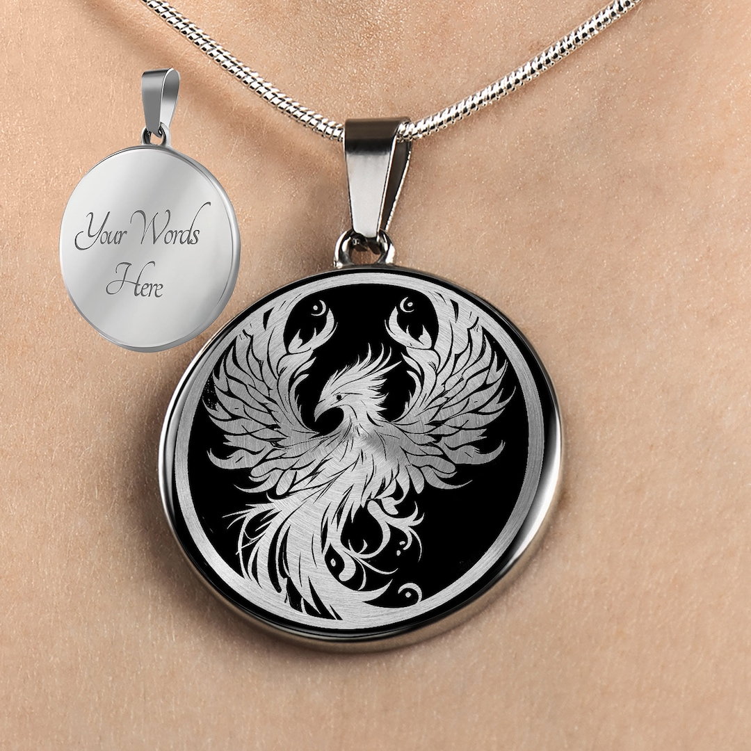 Personalized Phoenix Necklace Phoenix Jewelry Phoenix Gift - Etsy