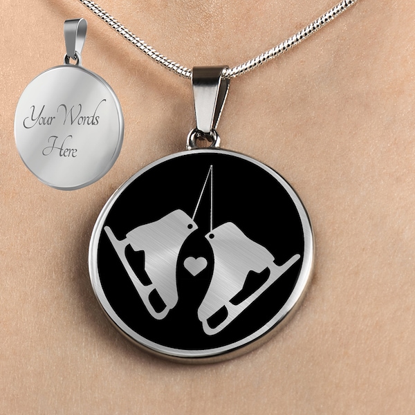 Ice Skating Necklace - Etsy