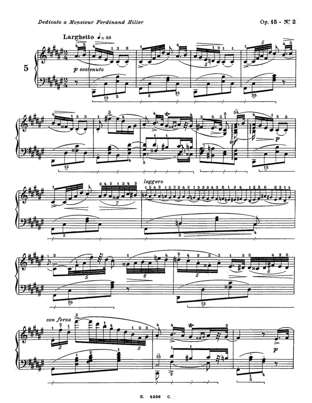 Frederic Chopin Nocturne in F Sharp Op. 15 No. 2 - Etsy