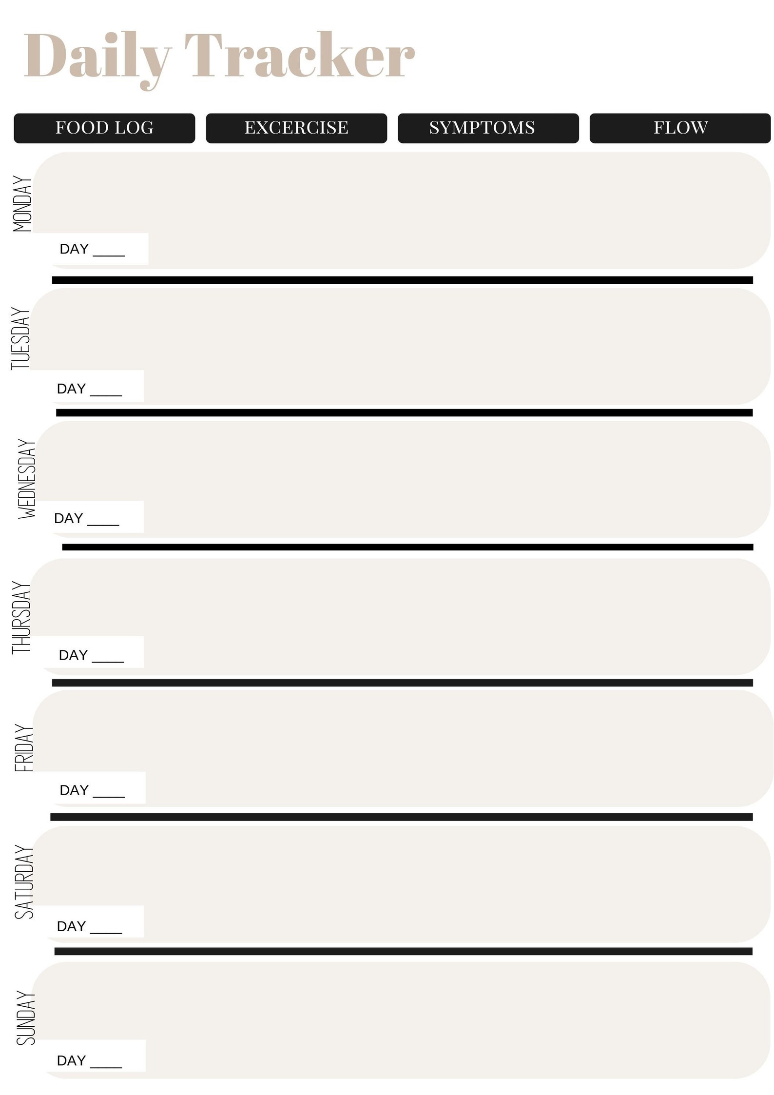 Cycle Syncing Planner | Meal Planning & Daily Tracking - Etsy