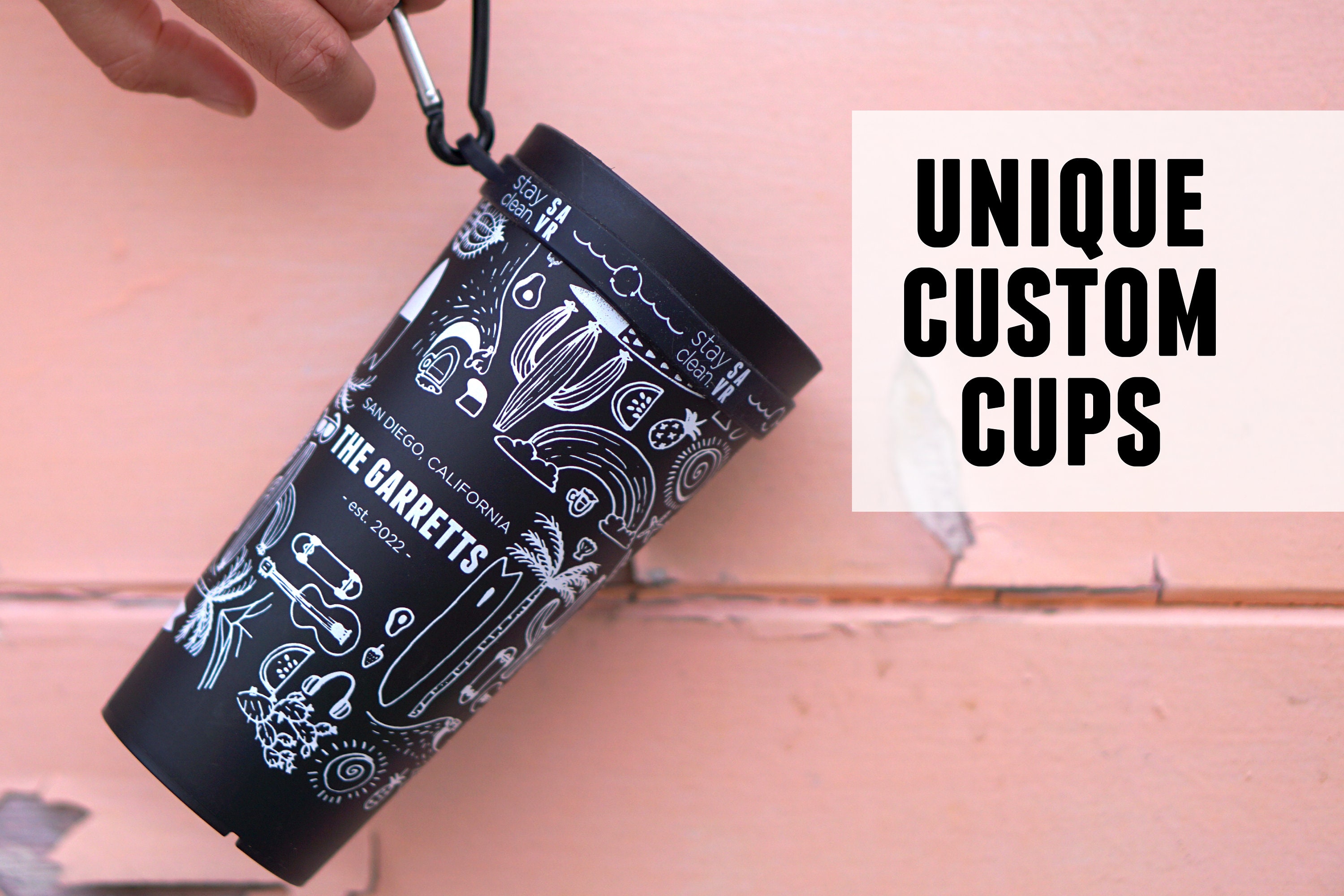 Custom Reusable Cups, Recycled Plastic, Custom Cups, Personalized Cup ...
