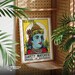 Vishnu Indian God - Matchbox Print - India Wall Art - Vintage India Art ...