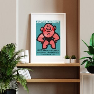 Strongman Matchbox Print Aesthetic Wall Art Vintage Art Matchbox Wall ...