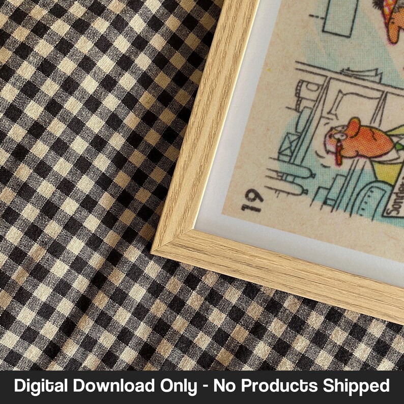 Man Camera Scene - Vintage Matchbox Label Art, Hand Colored Cartoon ...