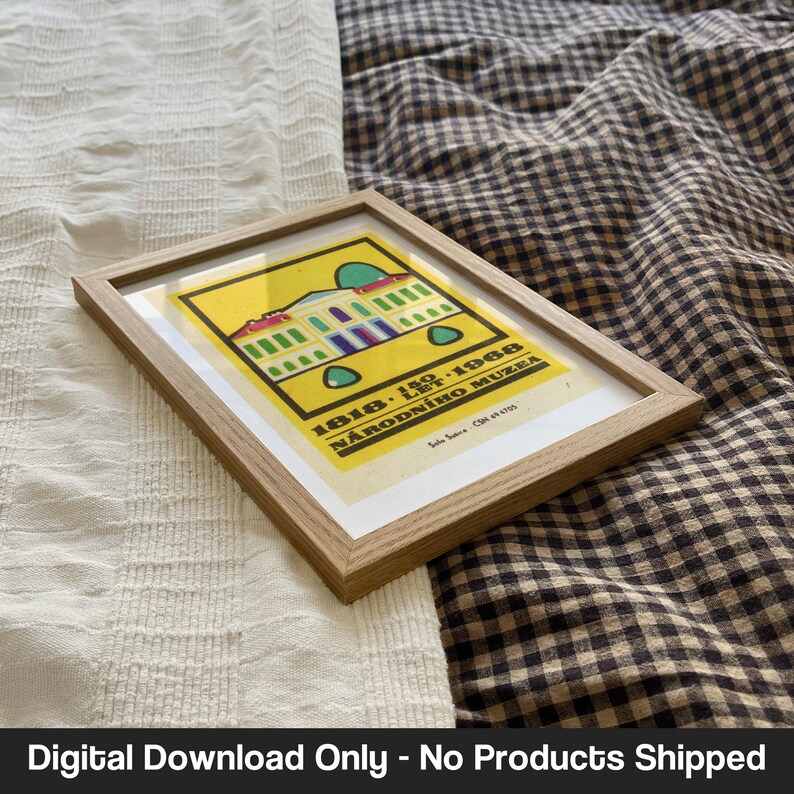 Museum Building With Green Dome - Vintage Matchbox Label Art - Colorful ...