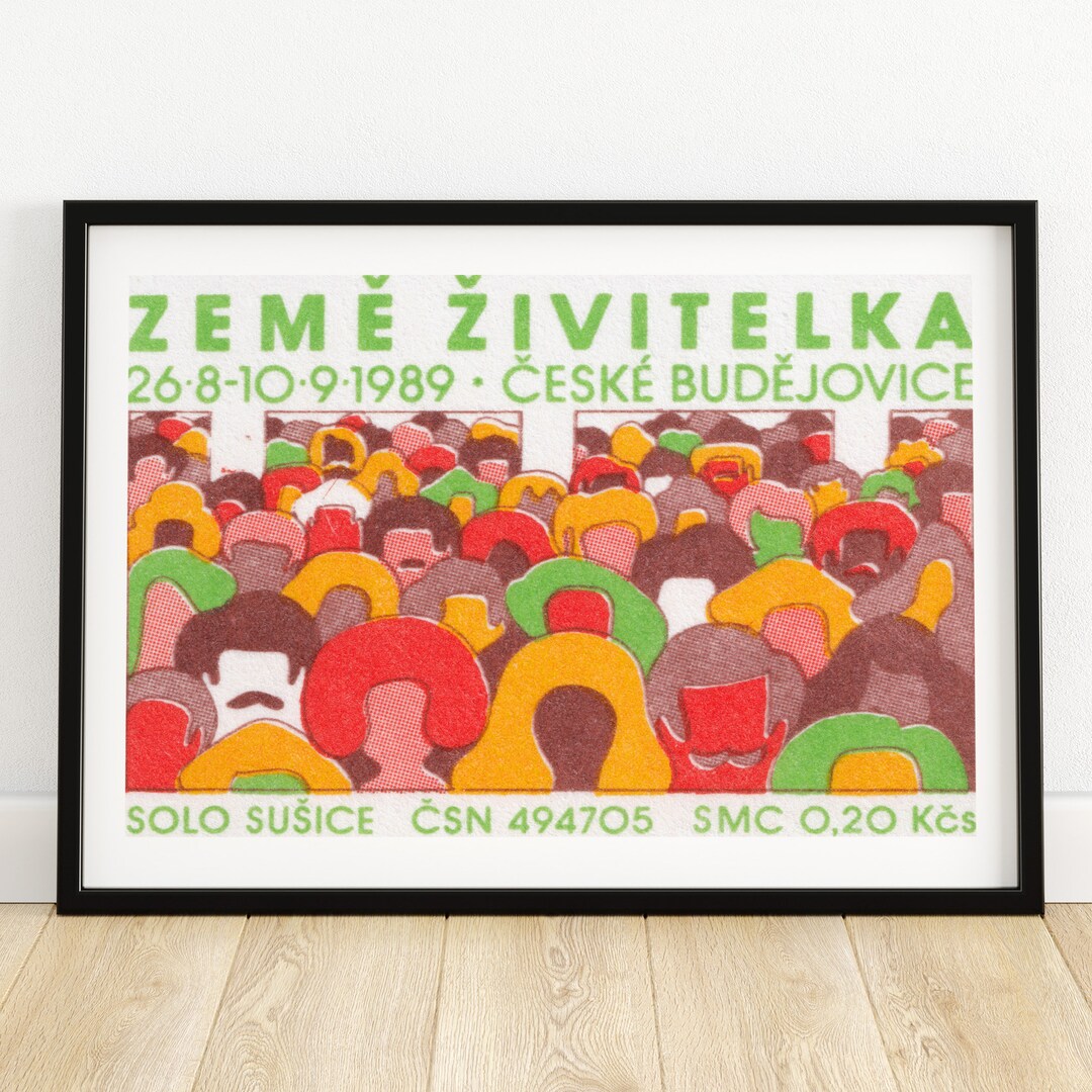 Human Population Matchbox Print Aesthetic Wall Art Vintage Art Matchbox ...