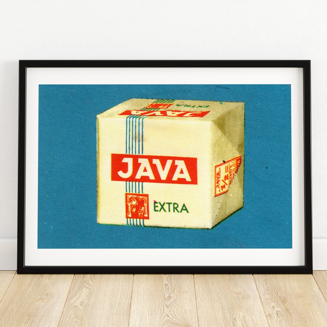 Java Extra Matchbox Print A4 Size Dutch Wall Art Vintage Dutch Art ...