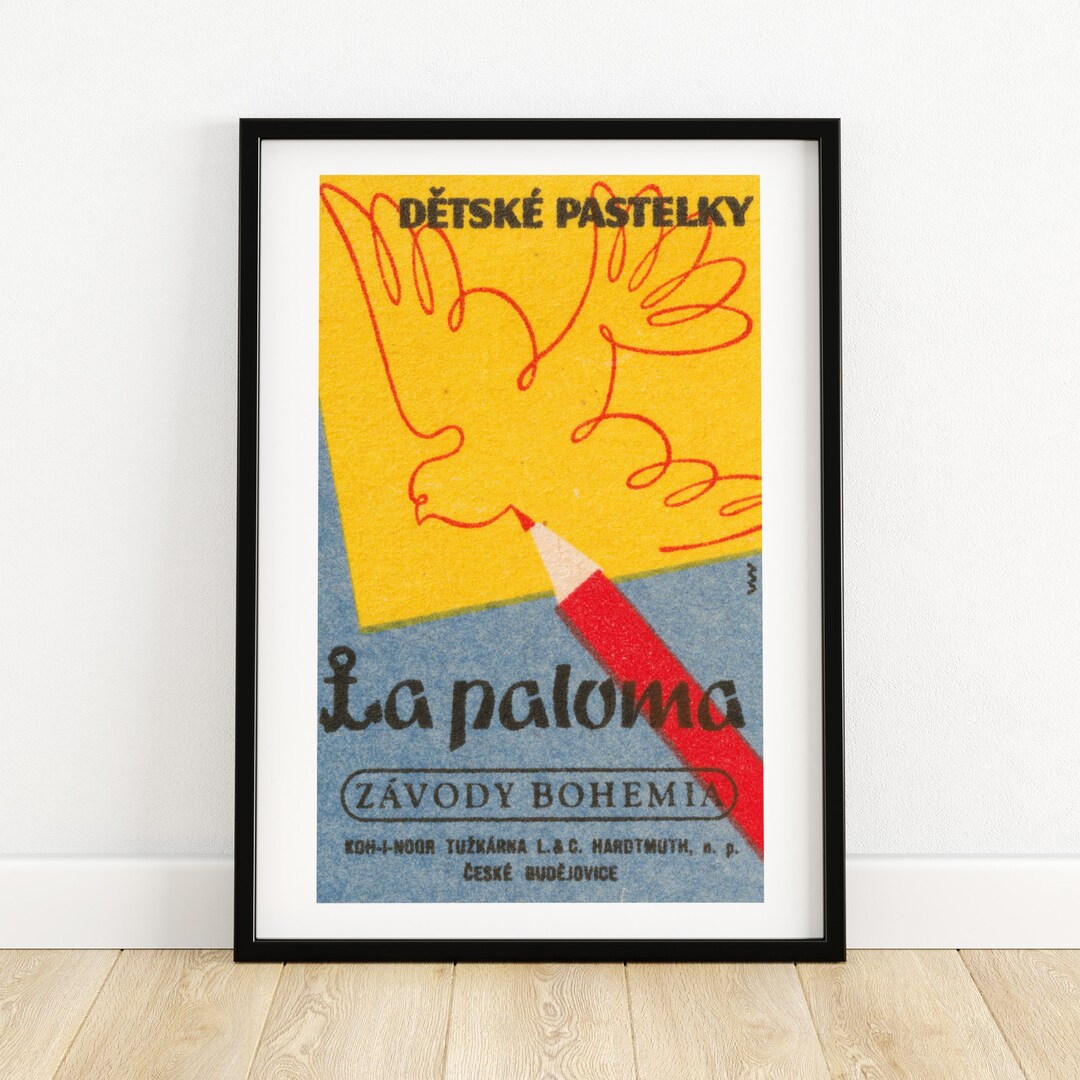 Yellow Dove Matchbox Print Aesthetic Wall Art Vintage - Etsy