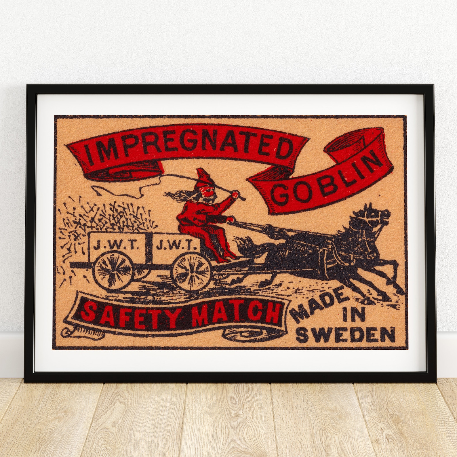 Impregnated Goblin Matchbox Print Sweden Wall Art | Etsy