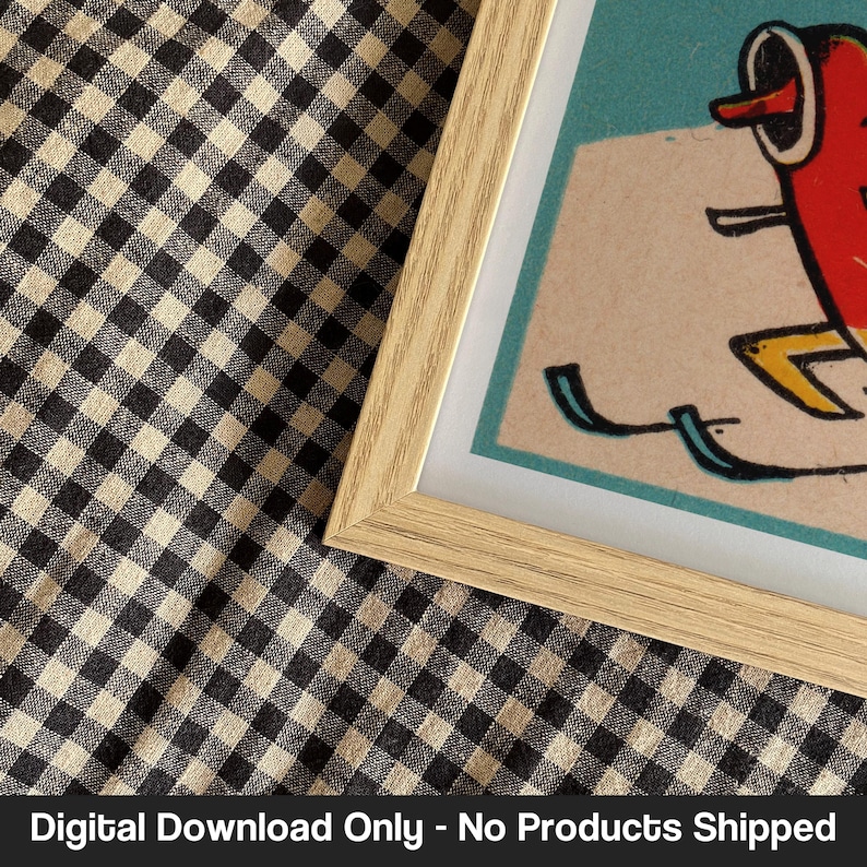 Lachender Skikurs Vintage Ski Poster: Cartoon Skiers Falling - Hand ...