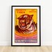 Prithivi's Tiger Matchbox Print A4 Size India Wall Art Vintage India ...