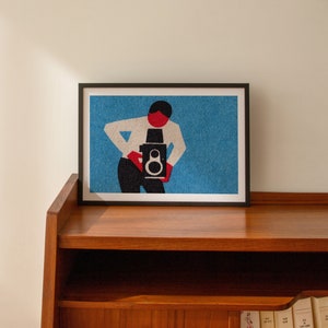 Vintage Camera Matchbox Print Aesthetic Wall Art Vintage Eastern Europe ...