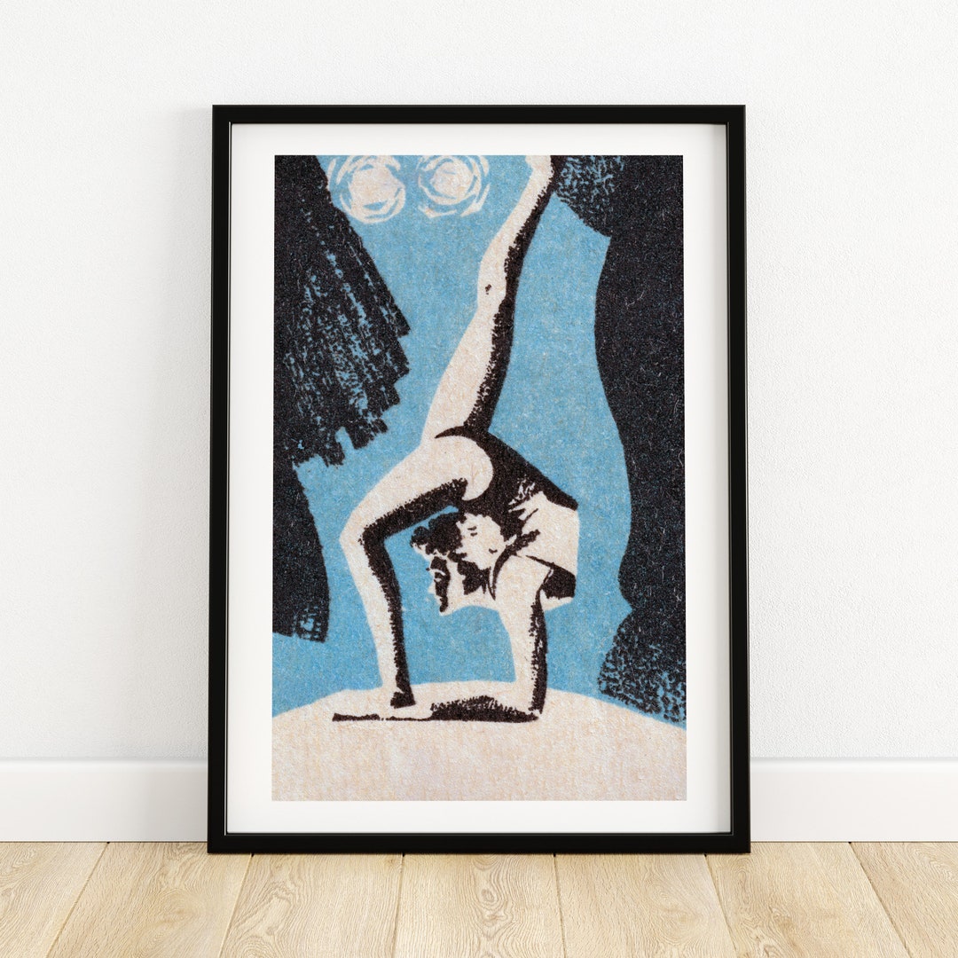 Contortionist Matchbox Print Aesthetic Wall Art Vintage Eastern Europe ...