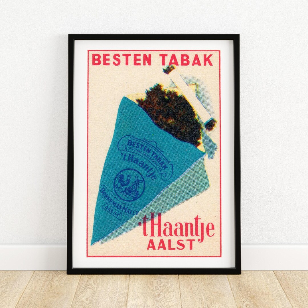 Beste Tabak Poster Art | Mid-century Tobacco Advertisement | Vintage ...
