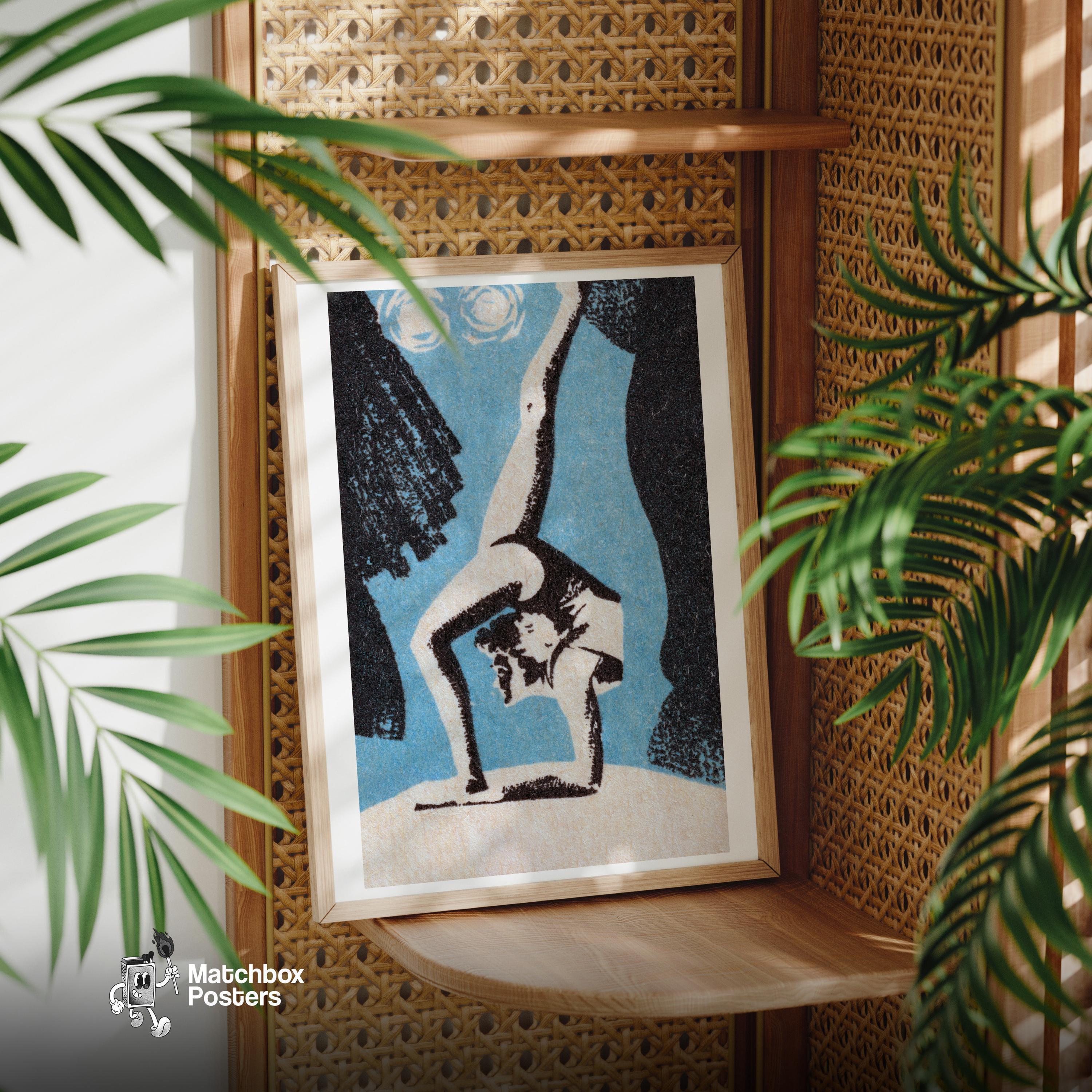 Contortionist - Matchbox Print - Aesthetic Wall Art - Vintage Eastern ...