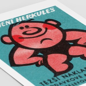 Strongman Matchbox Print Aesthetic Wall Art Vintage Art Matchbox Wall ...