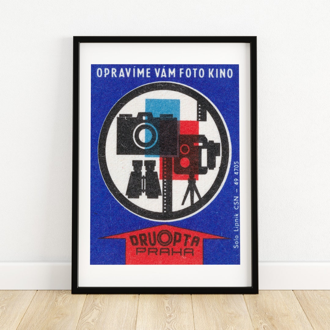 Camera Repair Shop Matchbox Print Aesthetic Wall Art Vintage Art ...