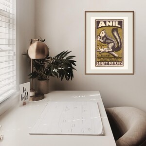 Squirrel Matchbox Art Print | Vintage Safety Matches Design | Unique ...