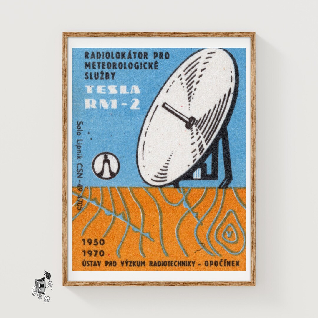 Weather Radar - Matchbox Print - Aesthetic Wall Art - Vintage Art ...