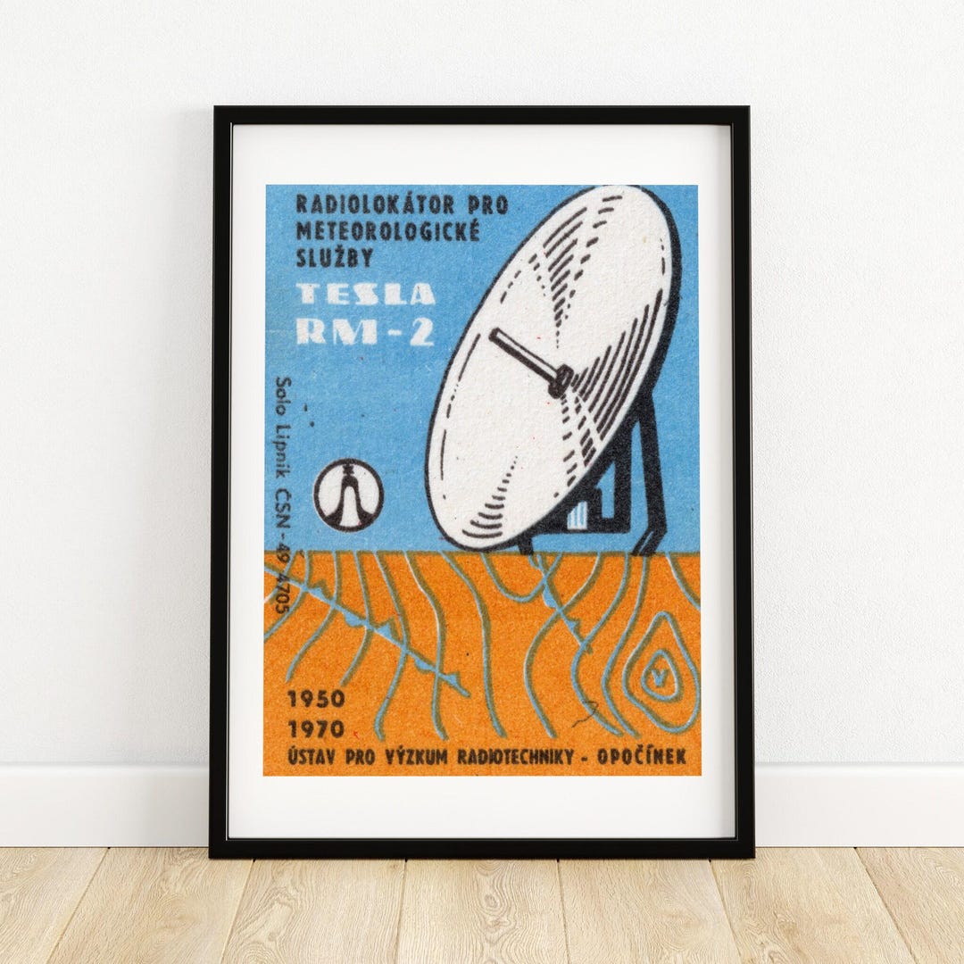 Weather Radar Matchbox Print Aesthetic Wall Art Vintage Art Matchbox ...