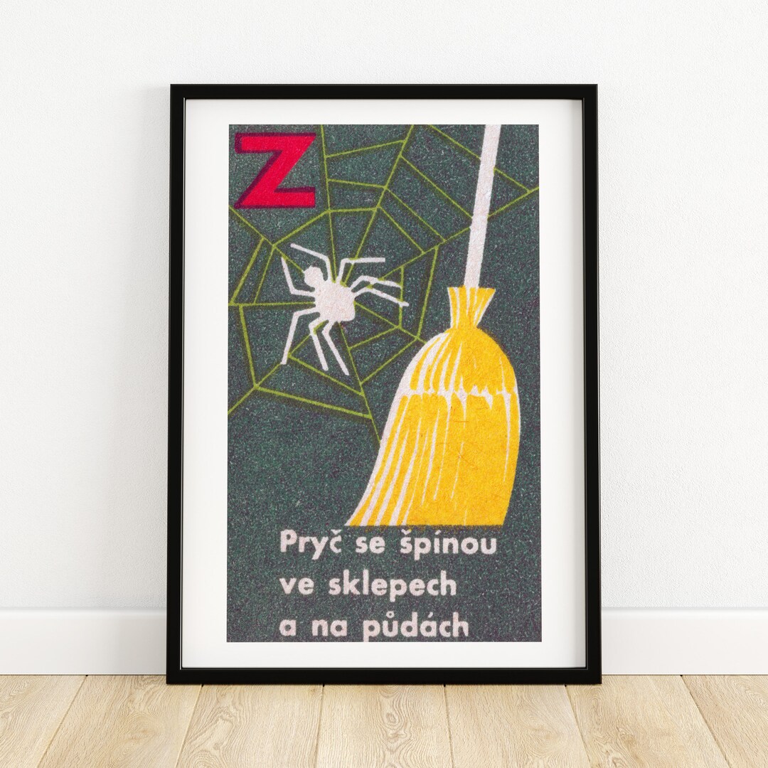 Clean Spiders Matchbox Print Aesthetic Wall Art Vintage - Etsy