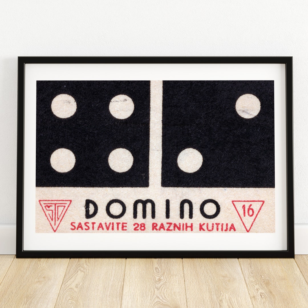 Domino Matchbox Print Aesthetic Wall Art Vintage Eastern Europe Art ...