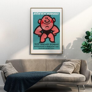 Strongman - Matchbox Print - Aesthetic Wall Art - Vintage Art ...