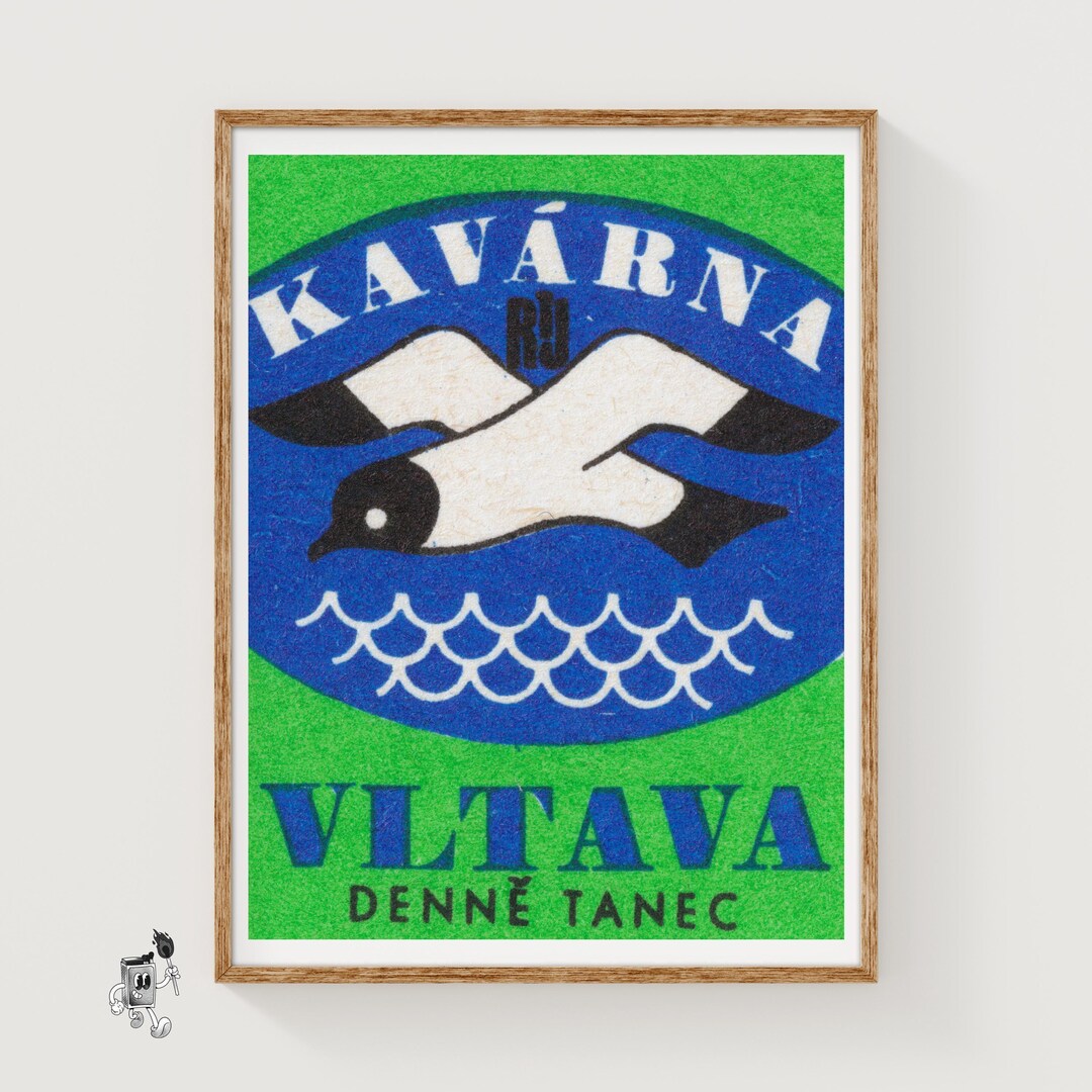 Sea Bird - Matchbox Print - Aesthetic Wall Art - Vintage Art - Matchbox ...