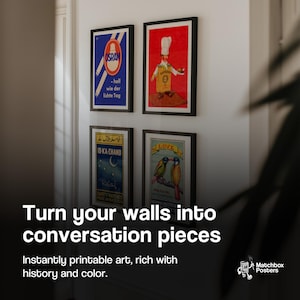 Light Bulb Blue Red Matchbox Label: Vintage OSRAM Illustration - High ...