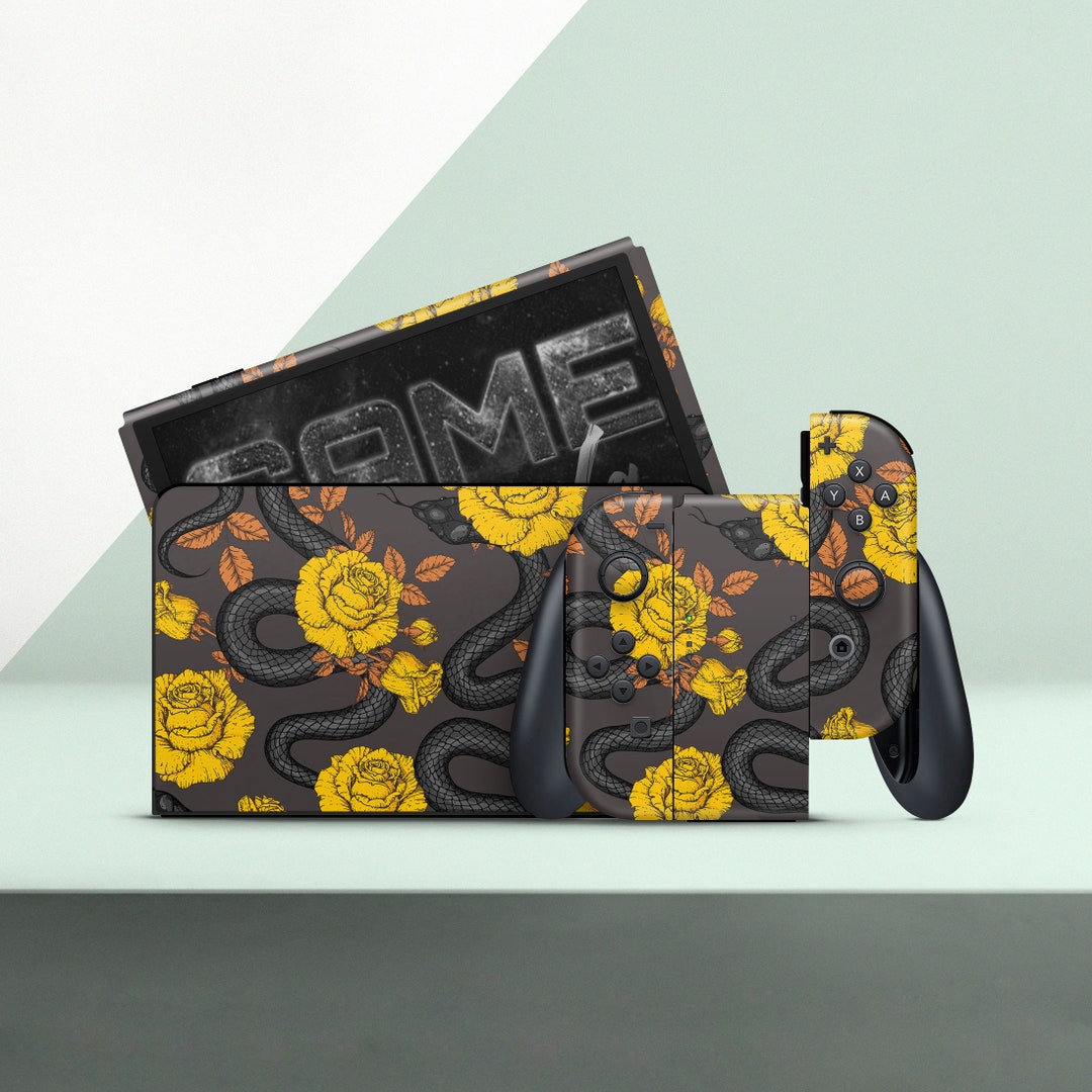Floral Snake Nintendo Switch Skin Snake Switch Wrap Sticker - Etsy