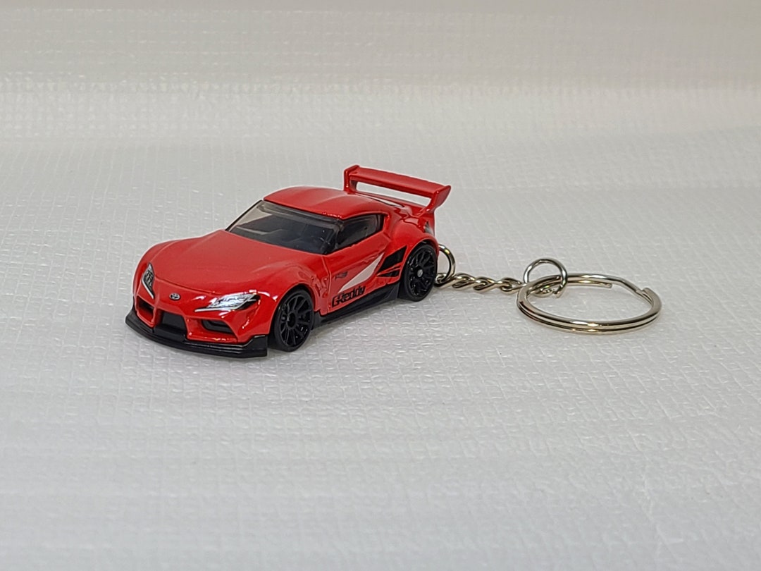 Custom Made 2020 Red Orange Toyota Supra GR Keychain - Etsy