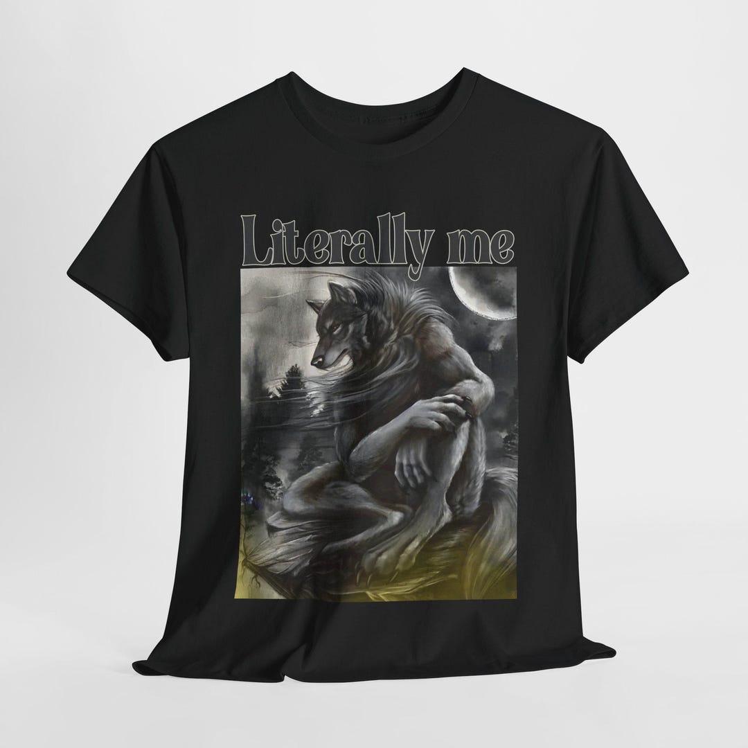 Sitting Wolf Meme Shirt, Wolf Ripping Shirt, Gift for Best Friend ...