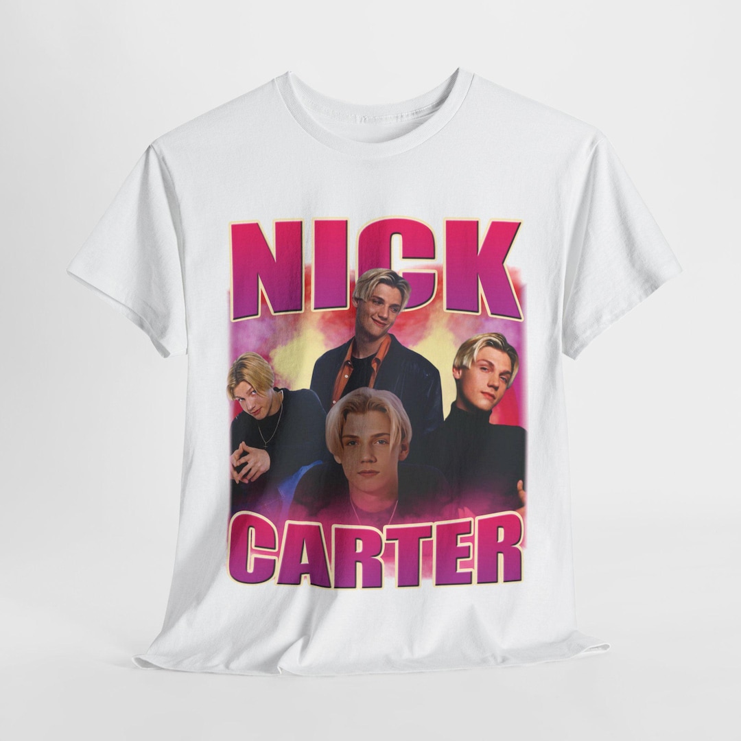 Nick Carter Homage T Shirt, Vintage Nick Carter T Shirt, Gift for Fans ...