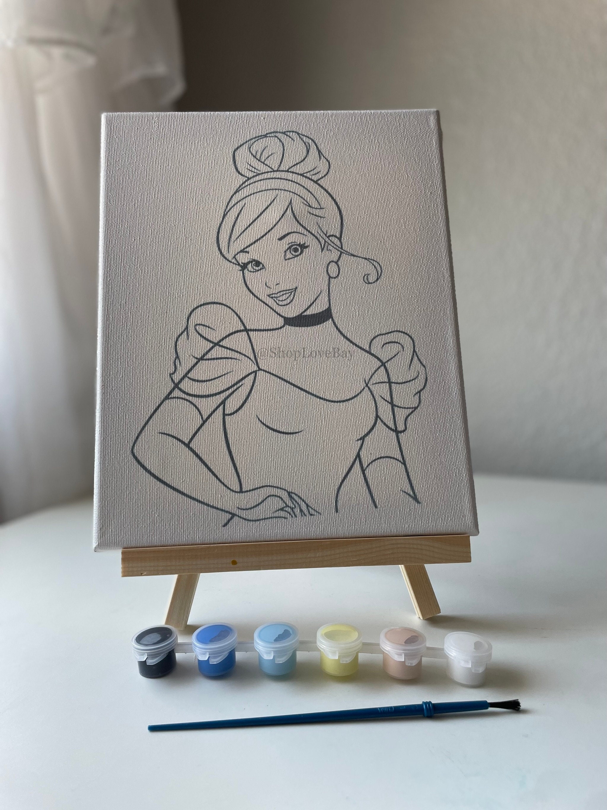 Princess Canvas Painting Ideas Vintage Princess Castle Canvas Wall Art