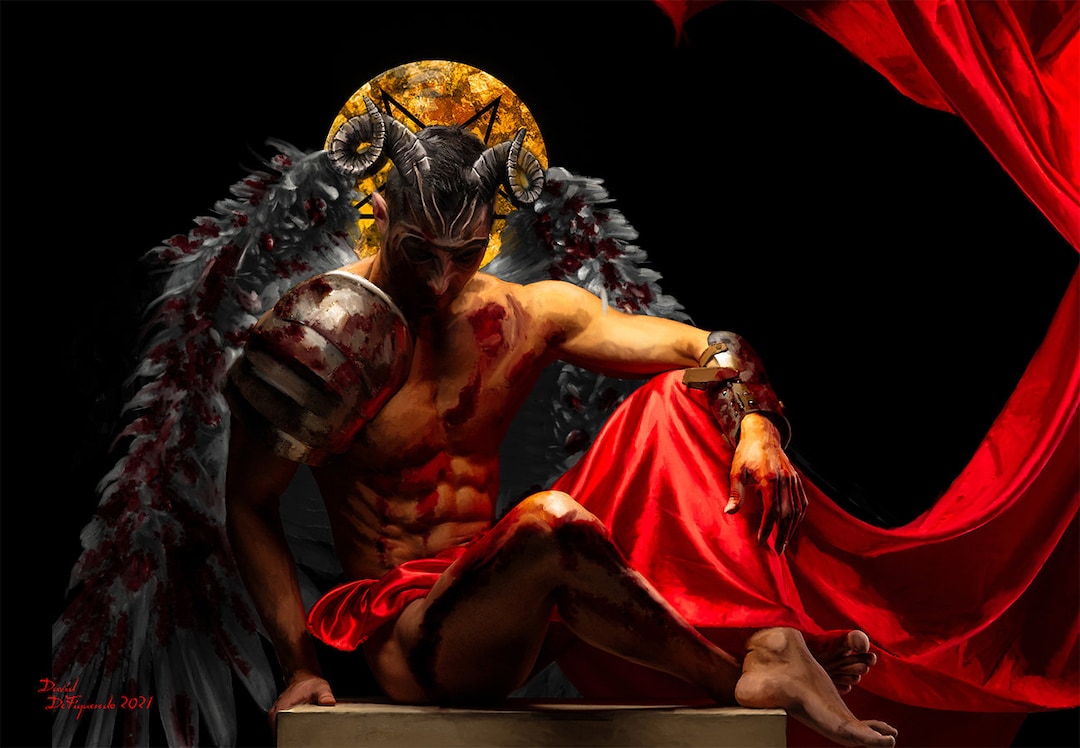 New! Satan Large 19x13 Inch Satanic Wall Art Print. - Etsy