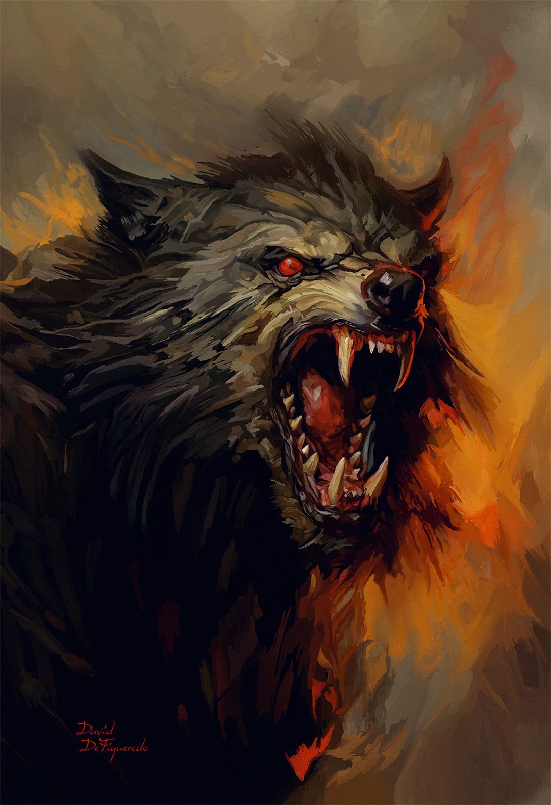 The Howling, 13x19 Inch Werewolf Wall Art Print - Etsy