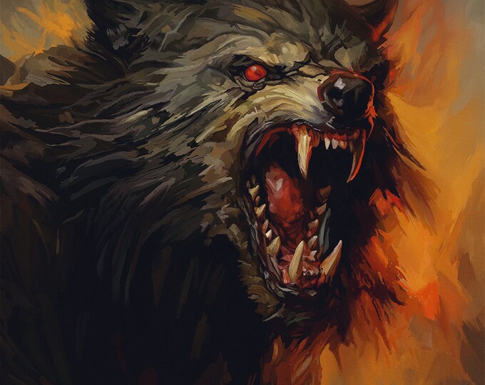 The Howling, 13x19 Inch Werewolf Wall Art Print - Etsy