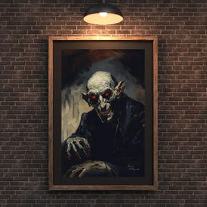 The Vampire, !3x19 Inch Gothic Wall Art Decor, Classic Monsters ...