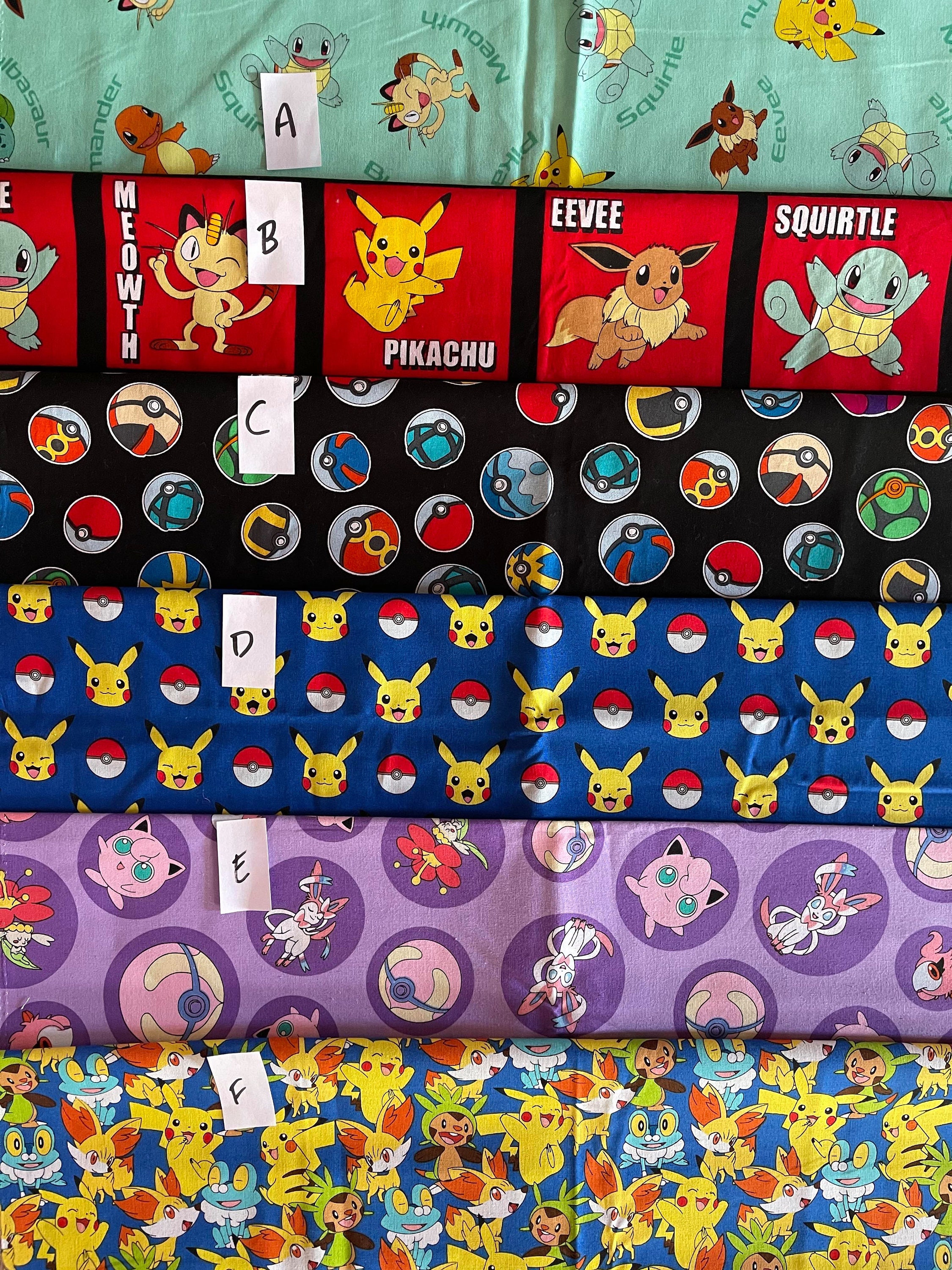 Pokémon Fabric Licensed U.S. Based Seller | Etsy